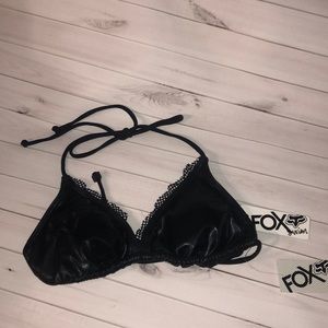 Fox | Swim | Fox Racing Womens Shred Triangle Bikini Top Black | Poshmark